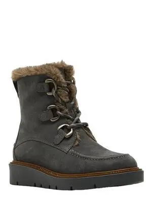 Blondo Monday Waterproof Lace-up Boot - Grey Suede