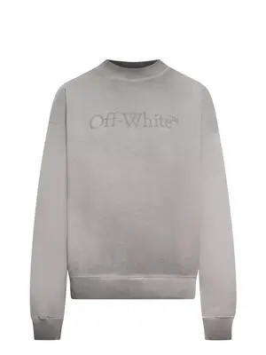 Off-White Logo Print Skate Sweatshirt - Grey