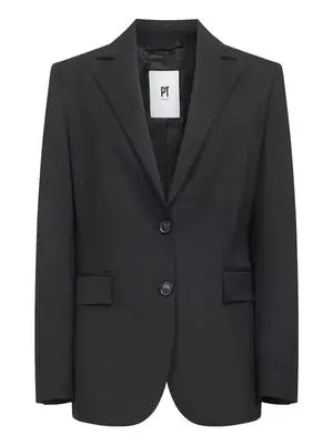 PT TORINO Notched-lapel Single-breasted Blazer - Black