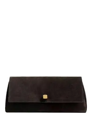 KHAITE Audrey Suede Clutch
