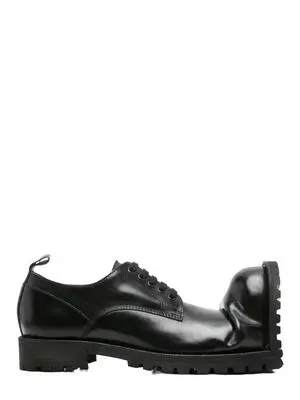 Comme Des Garçons Asymmetric Lace-up Shoes - Black