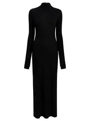 Khaite Long-sleeve Maxi Dress - Black