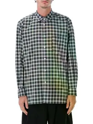 Comme Des Garçons Checked Shirt - Green