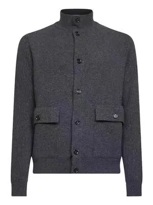 LARDINI Wool Blend Shirt Jacket - Grey