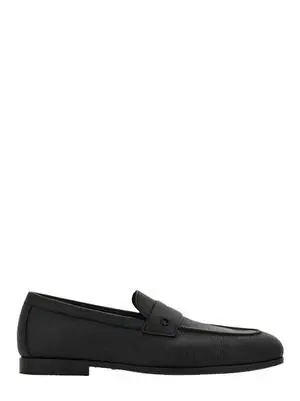 SALVATORE FERRAGAMO Hammered Deerskin Loafer
