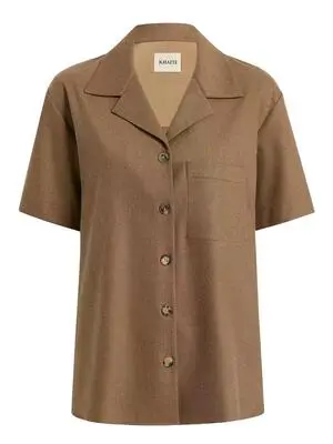 KHAITE Short-Sleeve Pocket Shirt