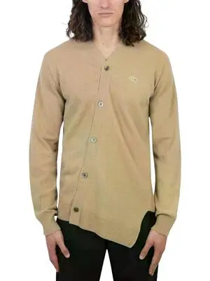 Comme Des Garçons Buttoned Ribbed Shirt - Neutrals