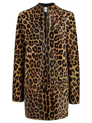 Khaite Leopard-print Mini Dress - Brown