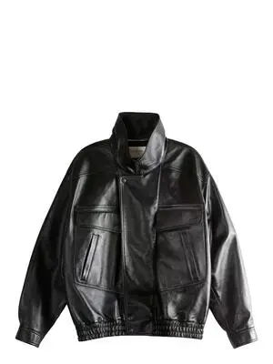 Saint Laurent Leather Jacket - Black