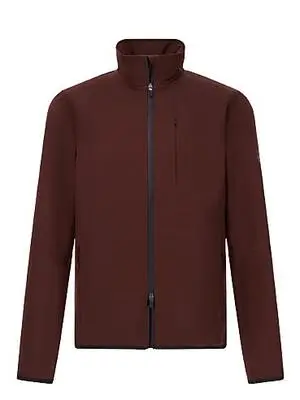 Boggi Milano B Tech Funnel-neck Stretch-woven Jacket - Brown