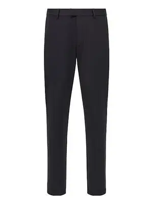 Boggi Milano Tapered-leg Woven Trousers - Navy Blue