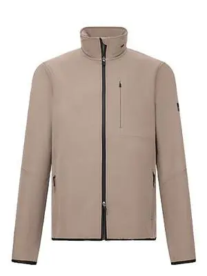 Boggi Milano B Tech Funnel-neck Stretch-woven Jacket - Taupe