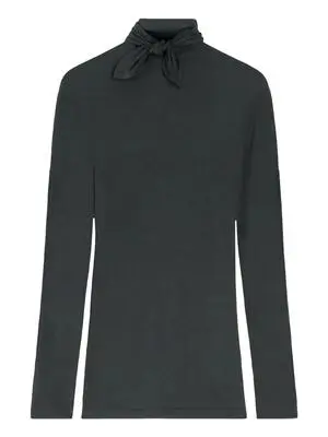 LEMAIRE Foulard Top With Patchs - Black