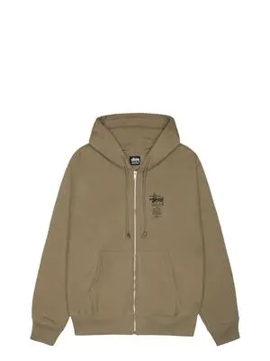 StÜssy Swim Out Zip Hoodie Tan