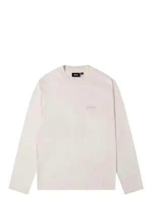 StÜssy Dyed Long-sleeve Mock Neck Tee - White
