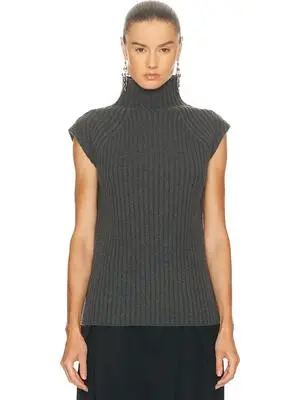 Ralph Lauren Cashmere Turtleneck Sweater - Medium Grey Melange