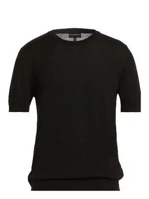 Emporio Armani Virgin Wool Sweater - Black
