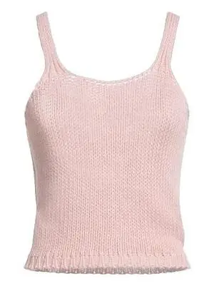 VICOLO Knitted Crop Top - Pink