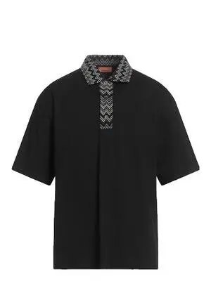 Missoni Polo Shirt Size Cotton - Black
