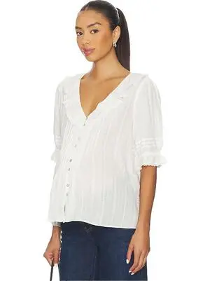 Hatch The Lou Lou Nursing Blouse - Vanilla