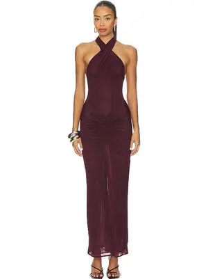 Delfi Genevieve Dress - Bordeaux