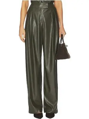 THE SEI Double Pleat Trousers - Army