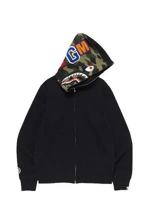 A BATHING APE X Pusha T Shark Full Zip Hoodie - Black