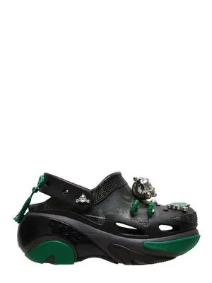 CROCS Bubble Crush Clog Pop Mart Skullpanda - Black/green