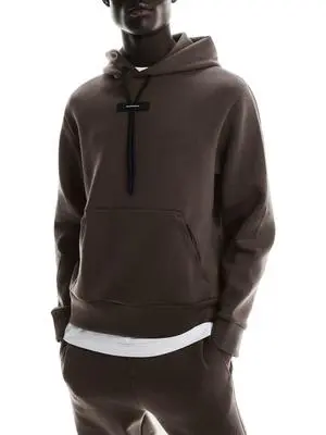 On Focus Technical Hoodie Pebble