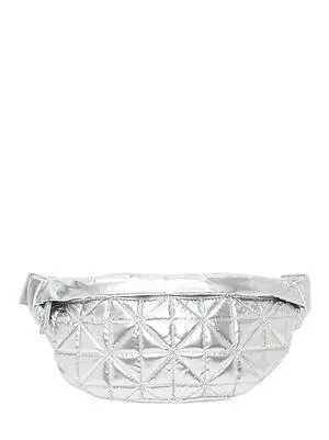 VEE COLLECTIVE Vee Quilted Nylon Fanny Pack - Chrome Metallic