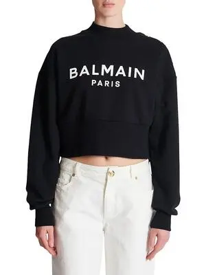 Balmain Printed Sweatshirt - Black