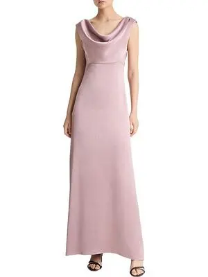 Vince Cowl Neck Maxi Dress - Beet Root
