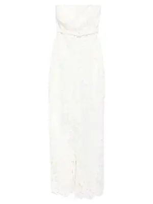 Simkhai Lace Belted Dress - White
