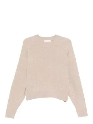 Antonelli Firenze Sequin-embellished Sweater - Neutrals