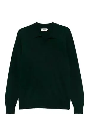 ALTEA Polo-Collar Fine Knit Sweater