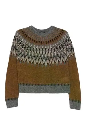 ROBERTO COLLINA Patterned Pullover Sweater