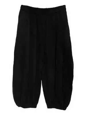 BLACK COMME DES GARÇONS Pleat-detail Trousers - Black