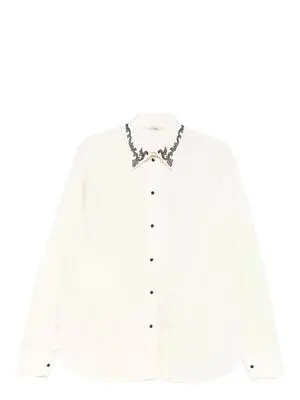 Barena Venezia Embroidered-collar Shirt - Neutrals