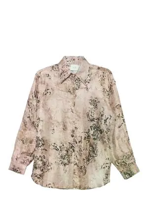 ALYSI Floral-print Shirt - Neutrals