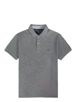 Tommy Hilfiger Logo Polo Shirt - Grey