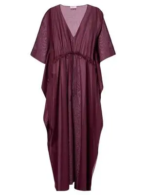 ERES Voilier Cotton Kaftan - Burgundy