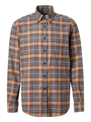 SLOWEAR Plaid Cotton Flannel Shirt - Multicoloured