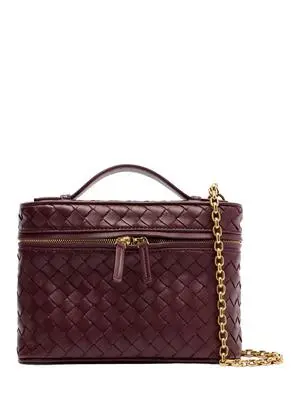 Bottega Veneta Bang Bang Small Leather Vanity Bag - Burgundy