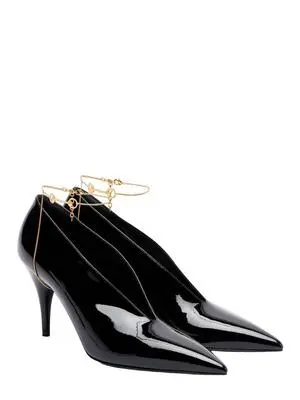 Gucci 97 Patent Leather Pumps - Black