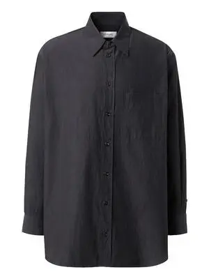 LEMAIRE Cotton Crêpe Shirt - Black