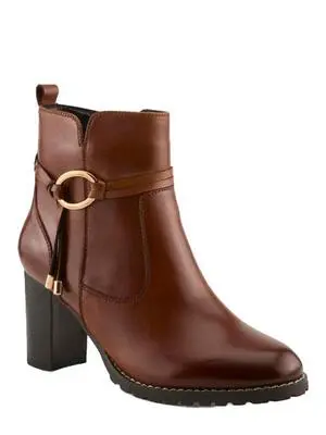 SPRING STEP SHOES Gyanna Bootie - Cognac