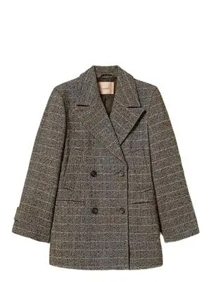 TWINSET Herringbone Coat - Brown