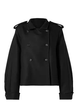 Khaite Dean Double-breasted Wool Jacket - Black