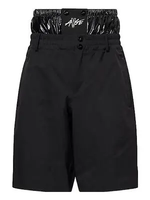 Moncler X Asap Rocky Wide-leg Shell Shorts - Black