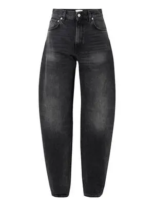 HAIKURE Bibi Mid-rise Barrel-leg Jeans - Black